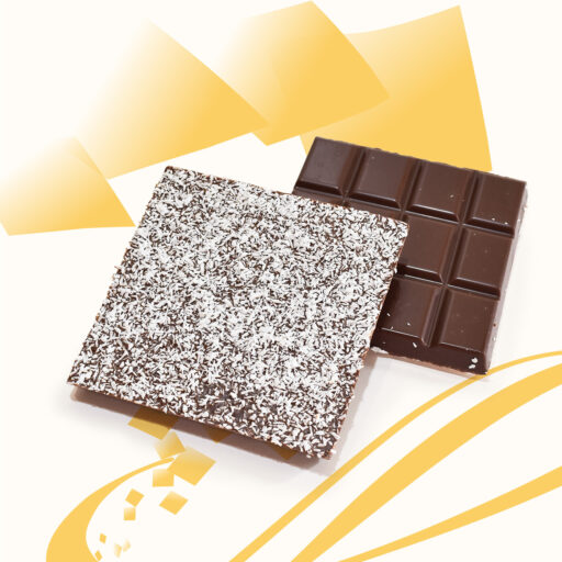 Tablette chocolat au lait et coco - Lafaye Chocolat